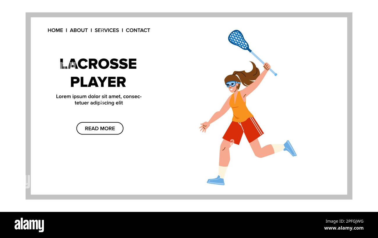 lacrosse player vector Stock Vector Image & Art - Alamy