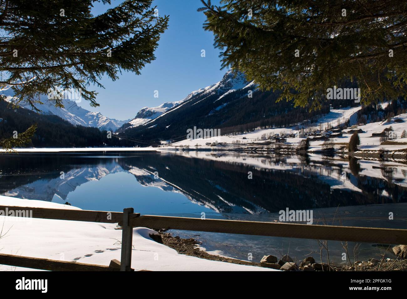 Switzerland, Canton Grisons, Sufner lake Stock Photo - Alamy