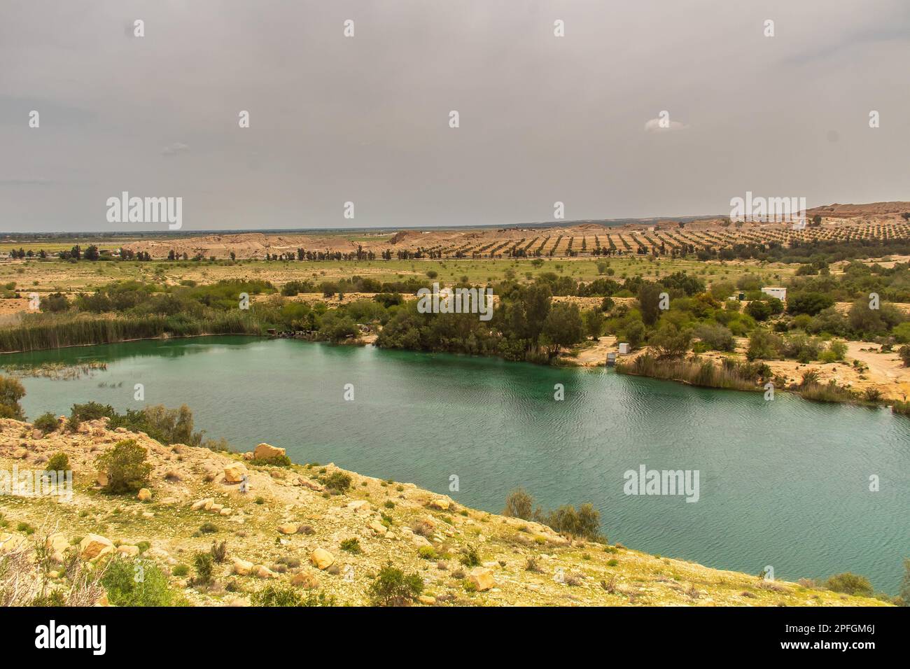 The Majestic El Haouareb Dam in Kairouan, Tunisia. North Africa Stock ...