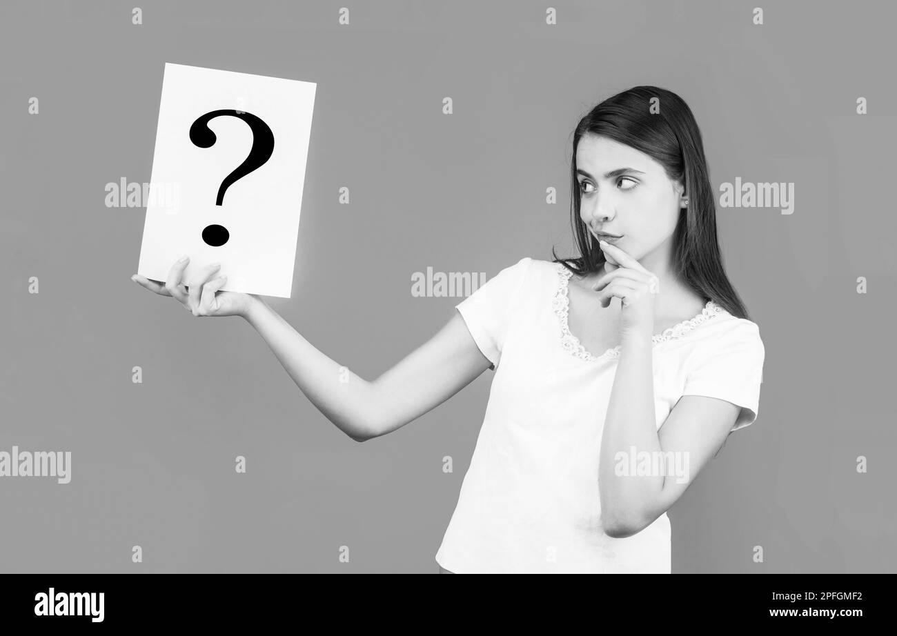 Getting answers, thinking. Question mark, symbol. Concept - challenging ...