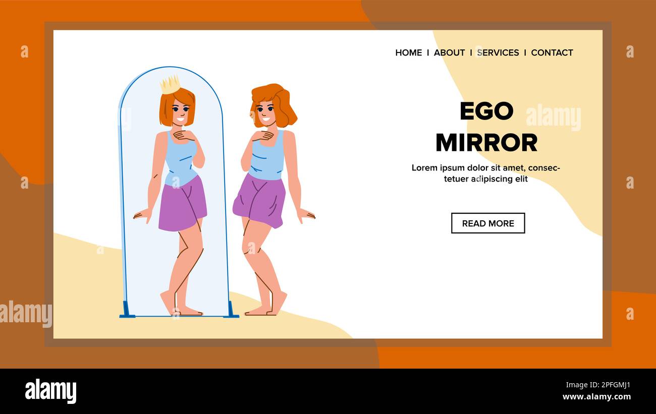 ego mirror vector Stock Vector Image & Art - Alamy
