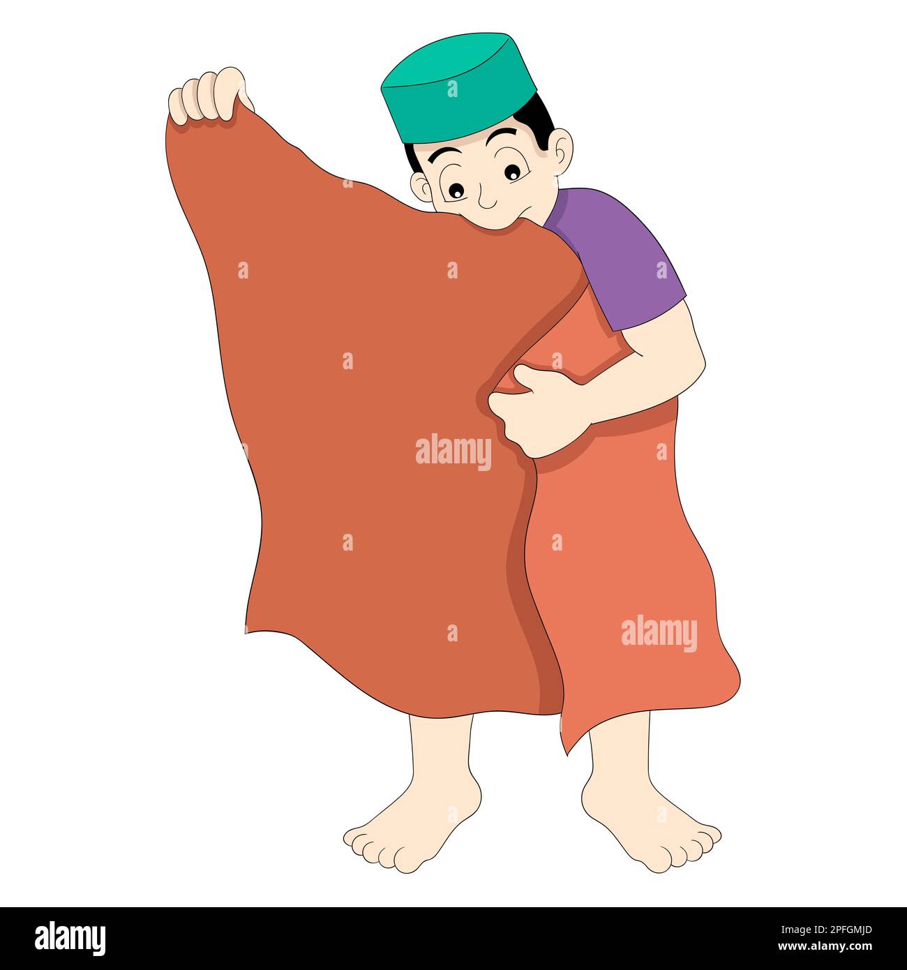 Muslim boy wearing a sarong Stock Vector Image & Art - Alamy