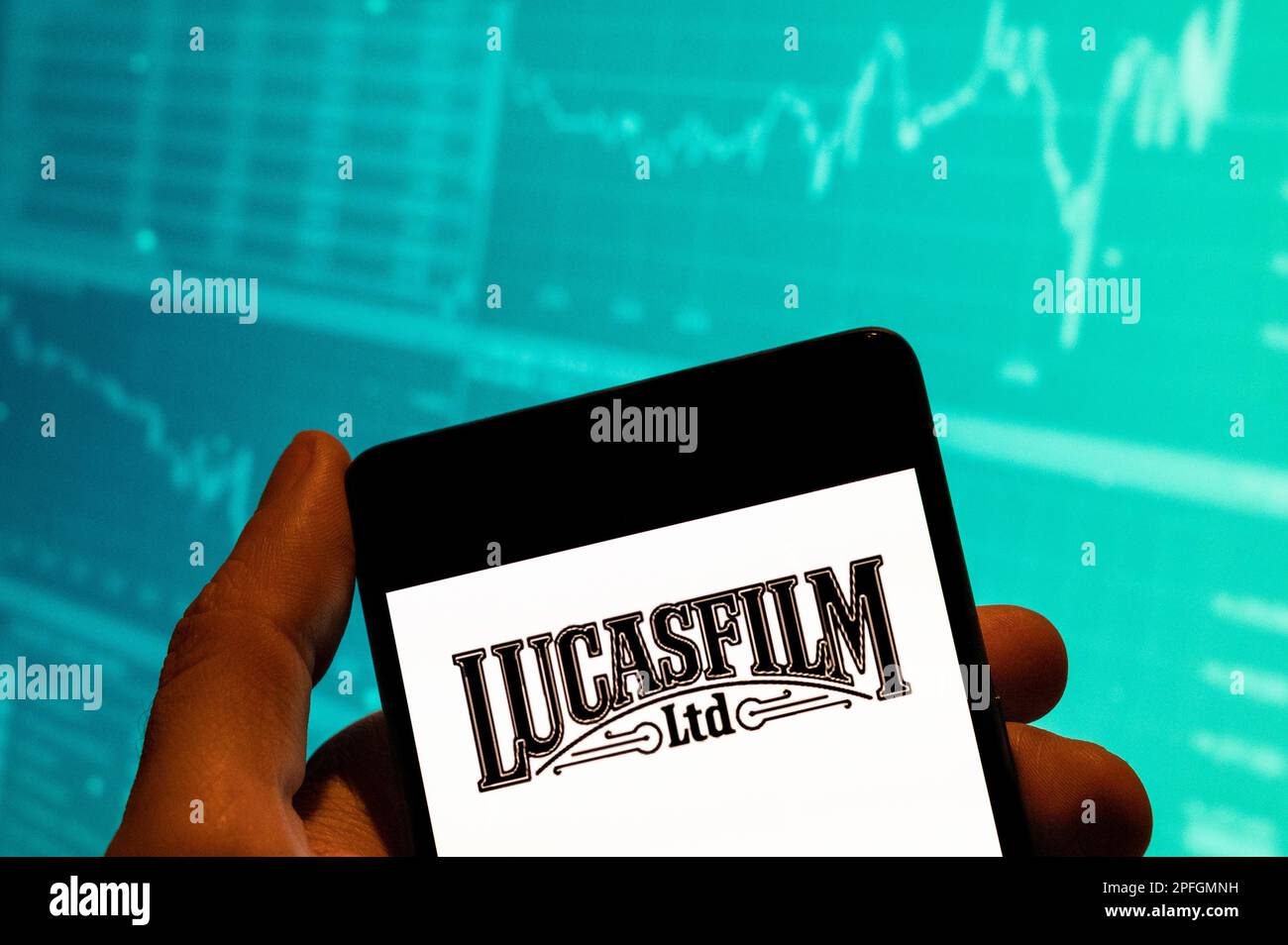 In this photo illustration, the American film and television production ...