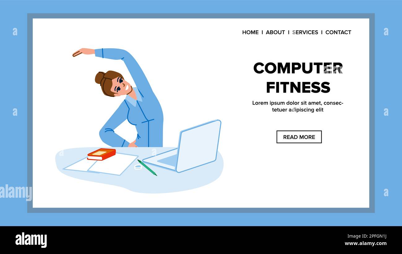 computer fitness vector Stock Vector Image & Art - Alamy