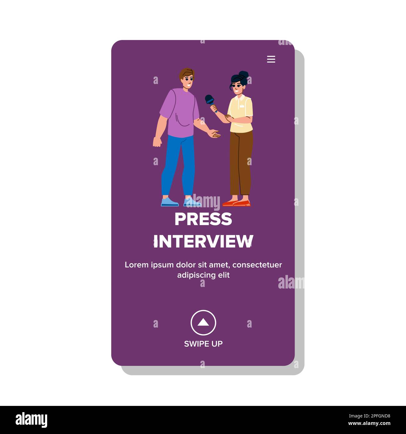 press interview vector Stock Vector Image & Art - Alamy