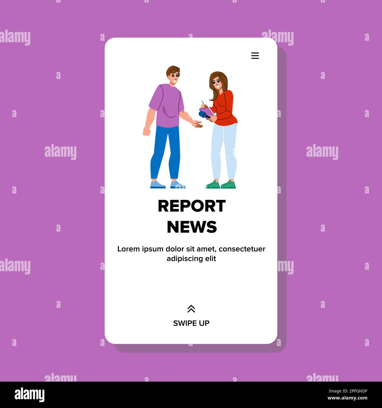 report news vector Stock Vector Image & Art - Alamy