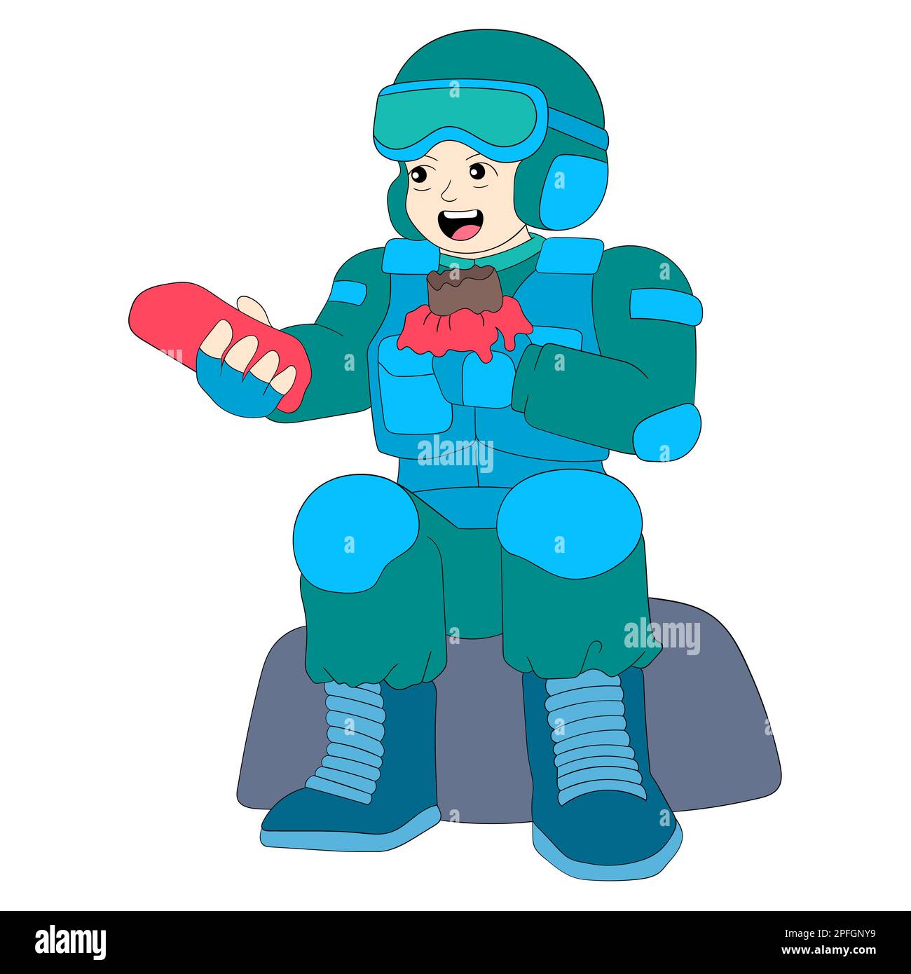 security guard police squad sitting Stock Vector Image & Art - Alamy