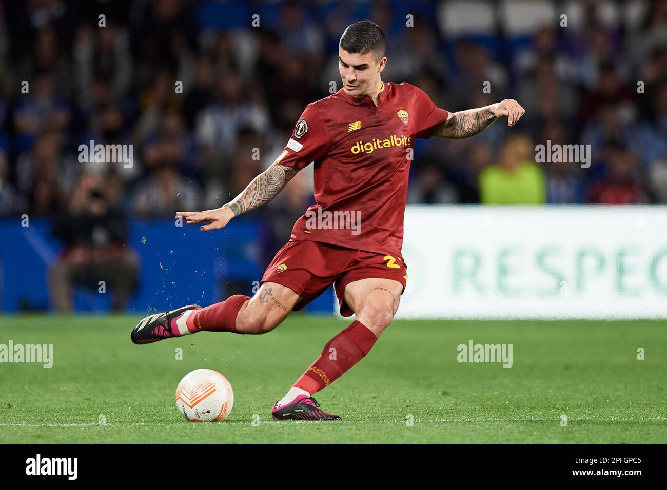 Gianluca Mancini of AS Roma during the UEFA Europa League match, Round ...