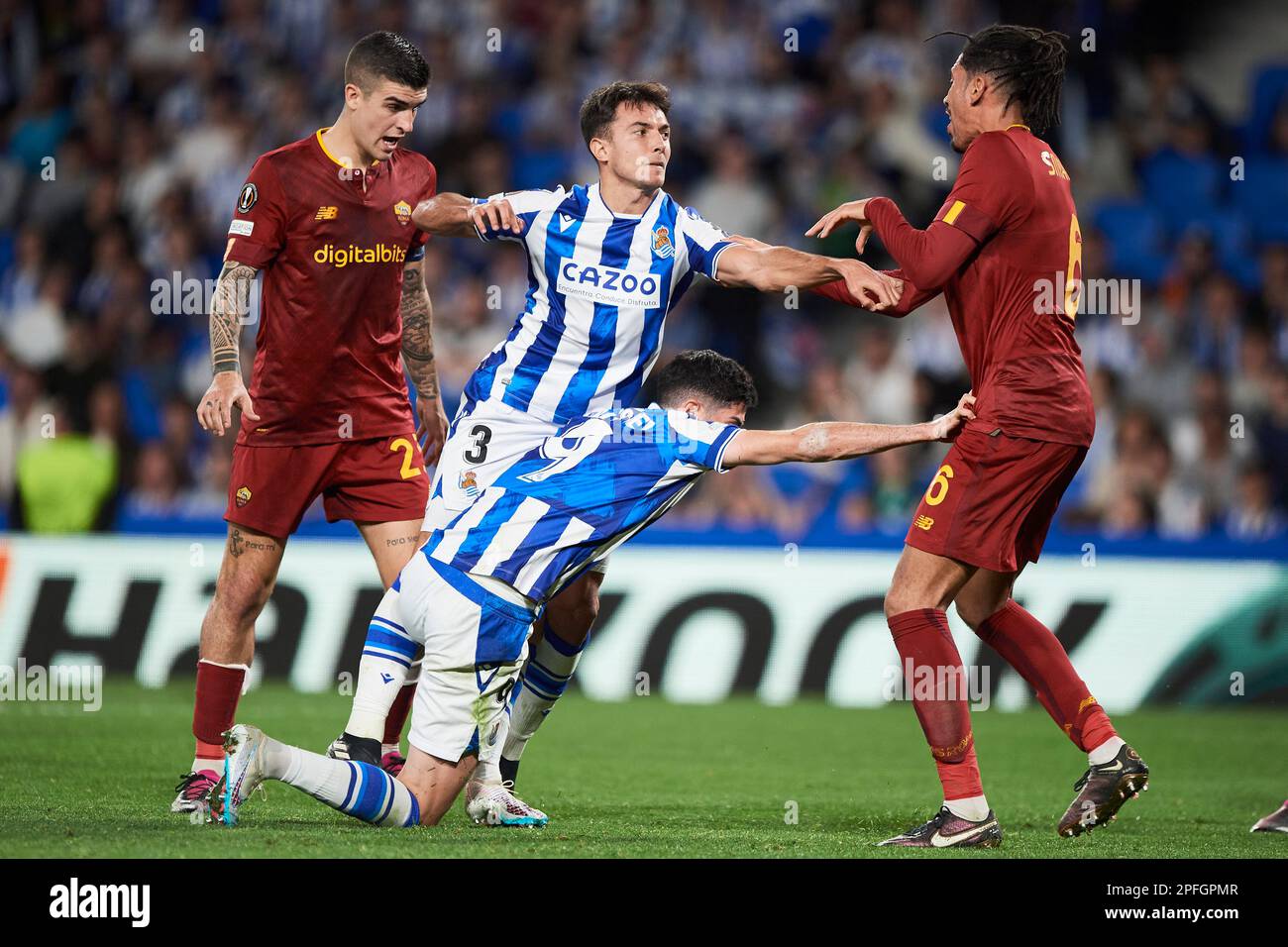 Carlos Fernandez, Martin Zubimendi of Real Sociedad, Gianluca Mancini ...