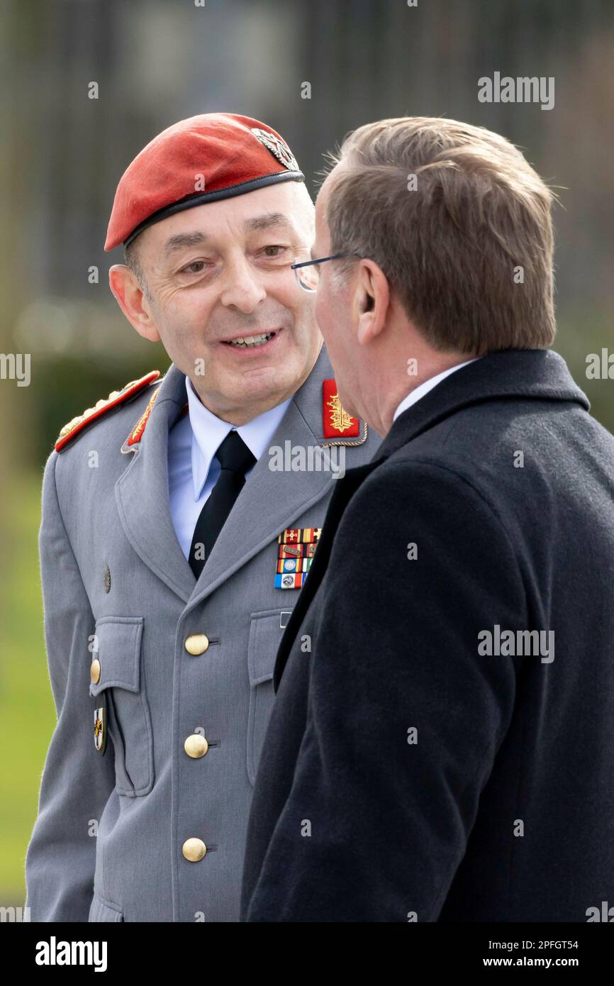 Berlin, Germany. 17th Mar, 2023. Federal Defense Minister Boris ...