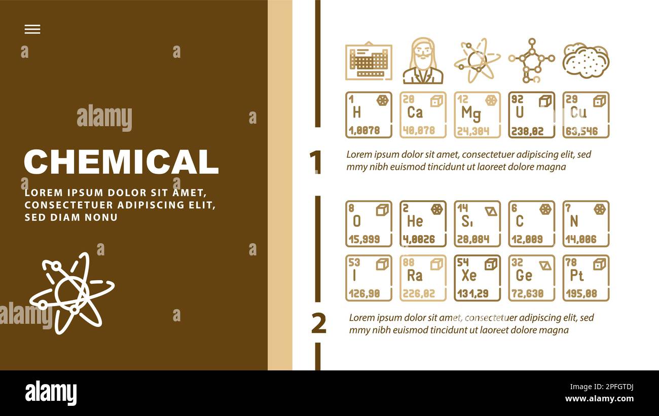 chemistry science chemical landing header vector Stock Vector Image ...