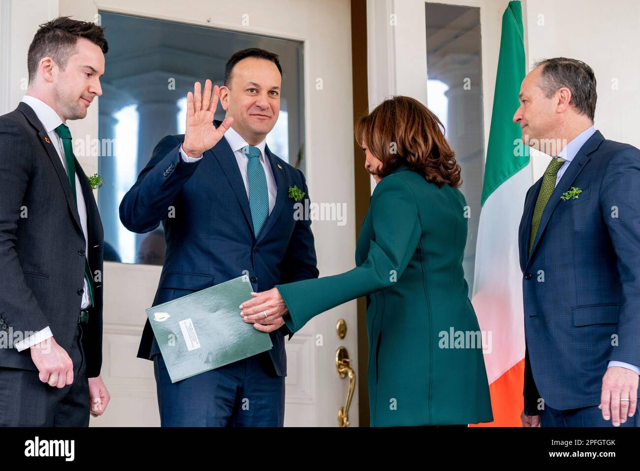Vice President Kamala Harris, second gentleman Doug Emhoff, Ireland's ...