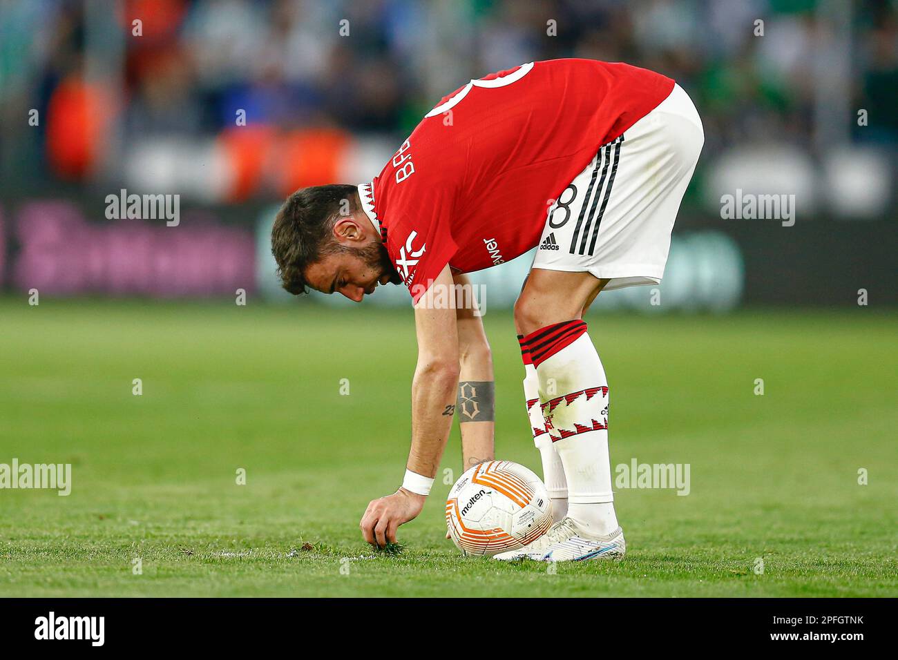 Sevilla, Spain. 16th Mar, 2023. Bruno Fernandes of Manchester United ...