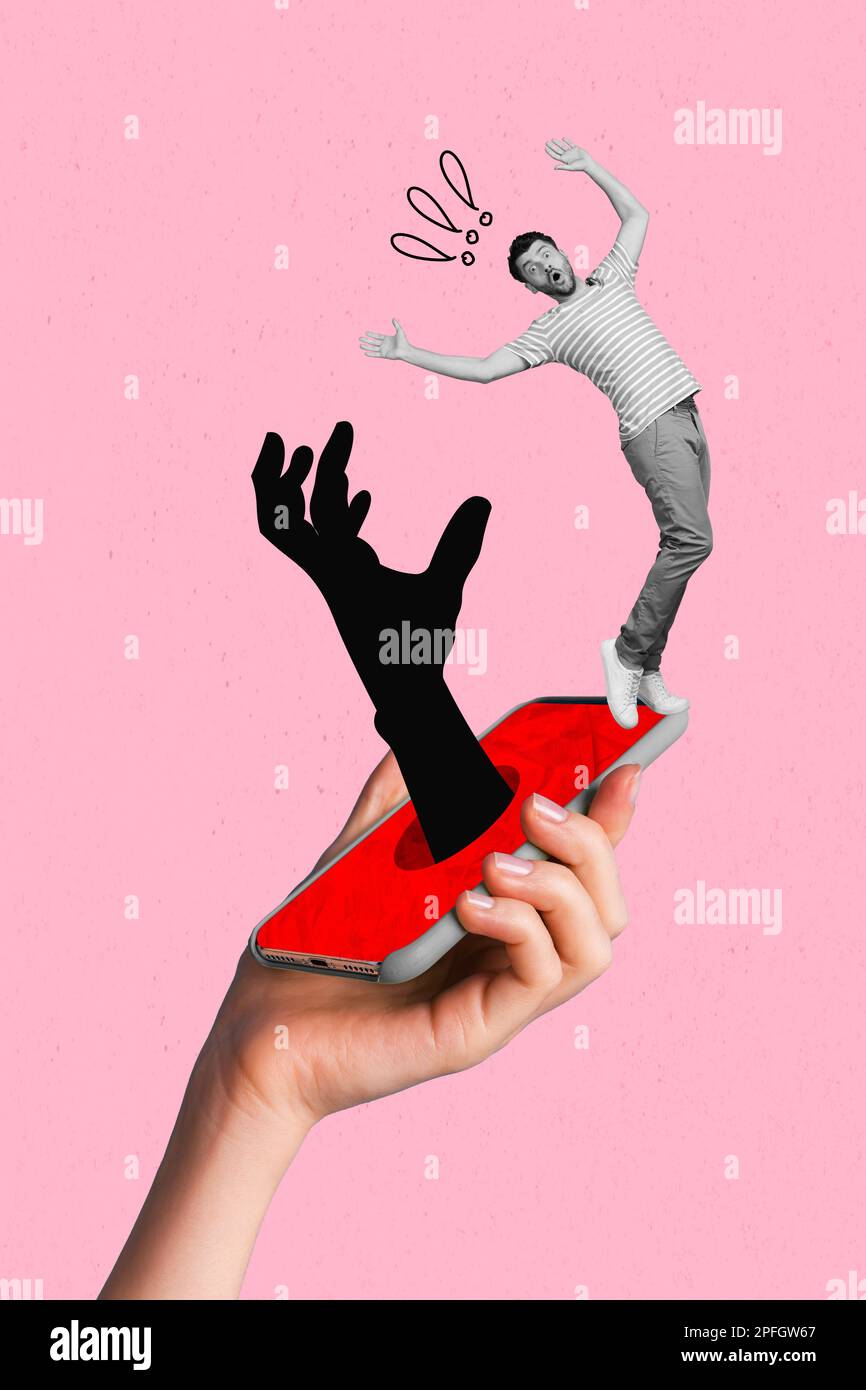 Photo banner concept cyberspace harassment bullying internet gadget ...