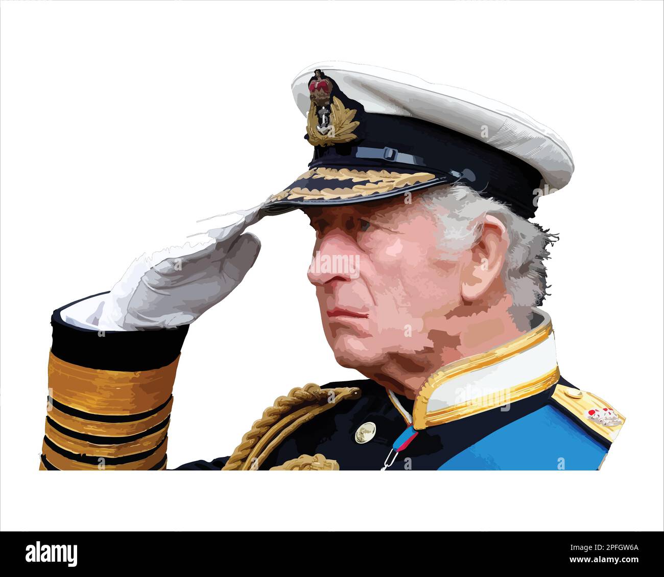 Charles III King of the United Kingdom Vector Illustration image Stock ...