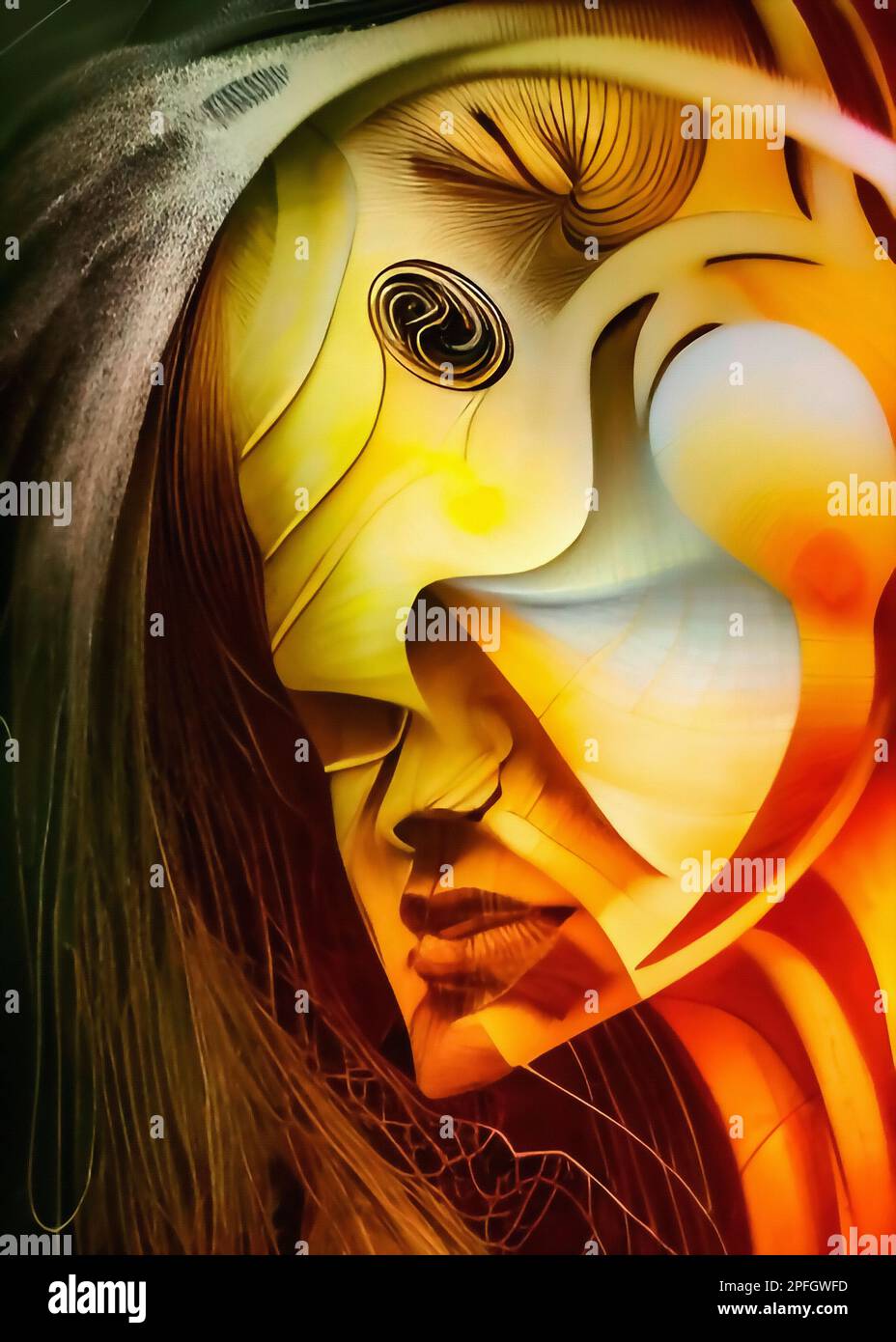 Transcendent Artistic Imagination. Abstract painting Stock Photo - Alamy