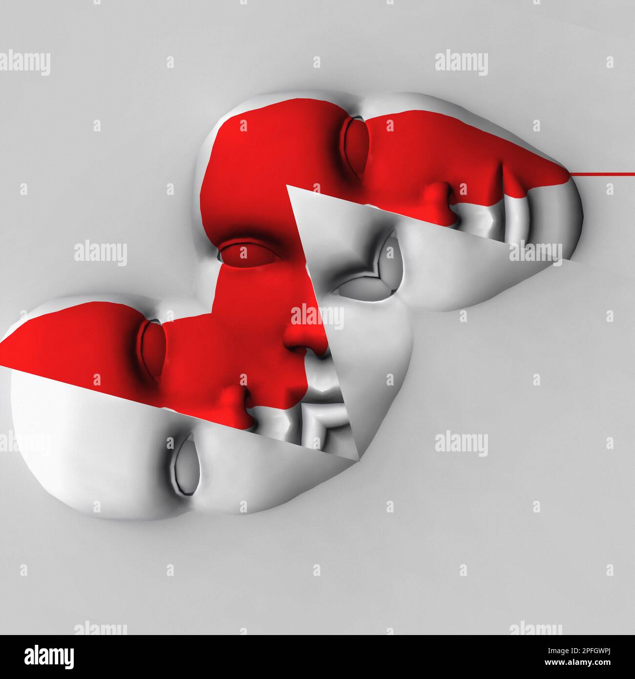 Dual mask hi-res stock photography and images - Alamy