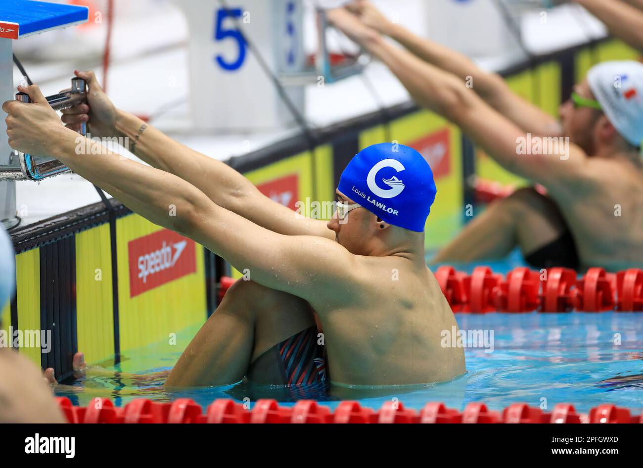 Great Britain’s Louis Lawlor ahead of the Men’s MC 100m Backstroke ...