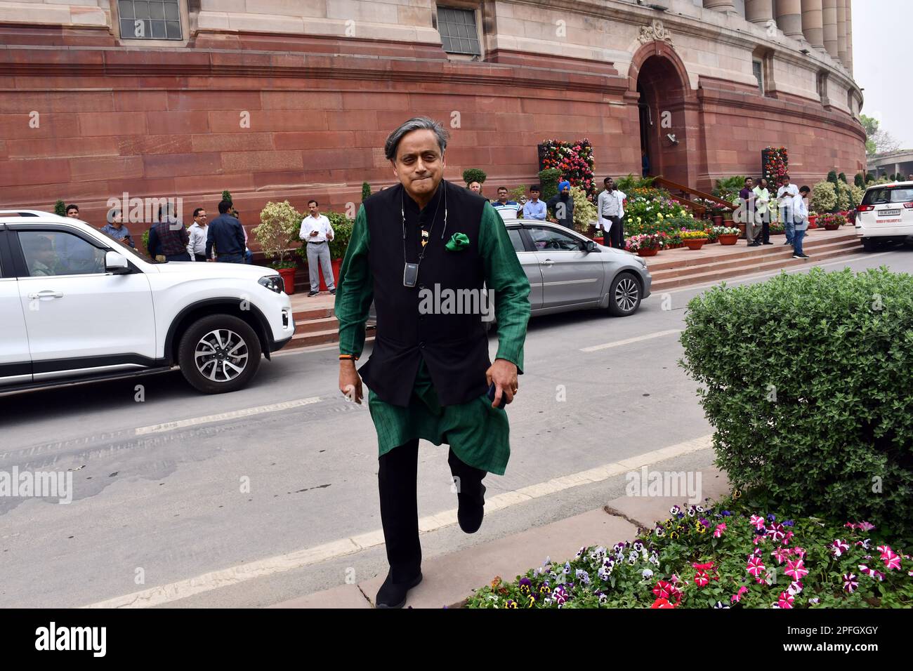 New Delhi, Delhi, India. 17th Mar, 2023. Shashi Tharoor in parliament ...