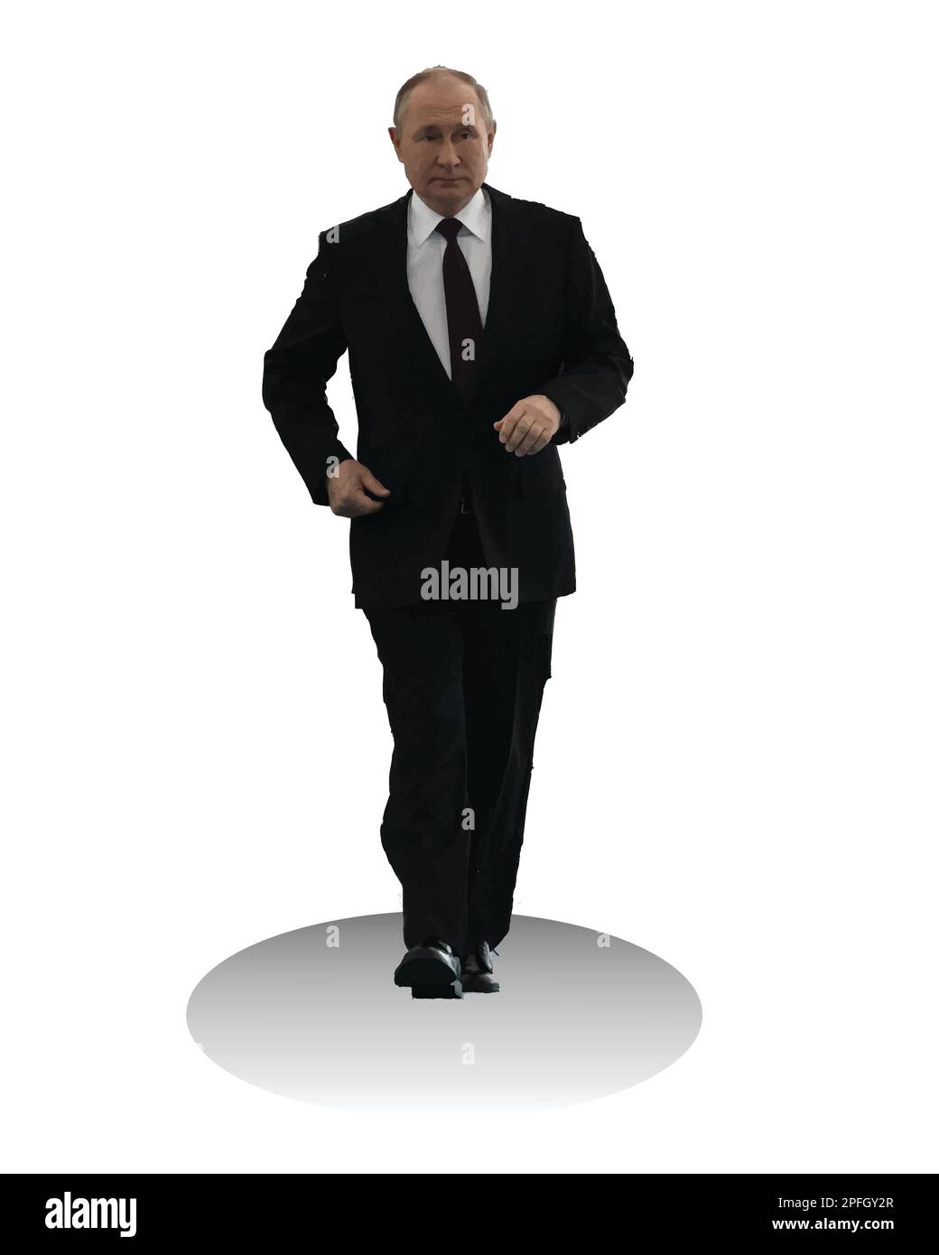 Vladimir Putin President of Russia Vector Illustration image Stock ...