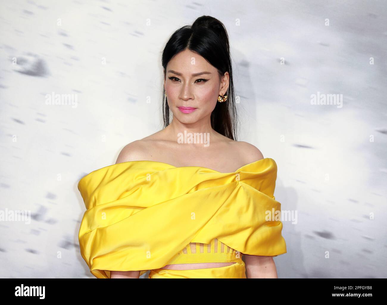 Lucy Liu attends the UK special screening of "Shazam! Fury Of The Gods ...