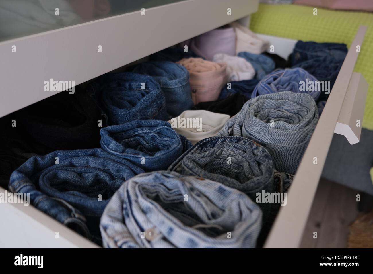 Organized drawer jeans hi-res stock photography and images - Alamy