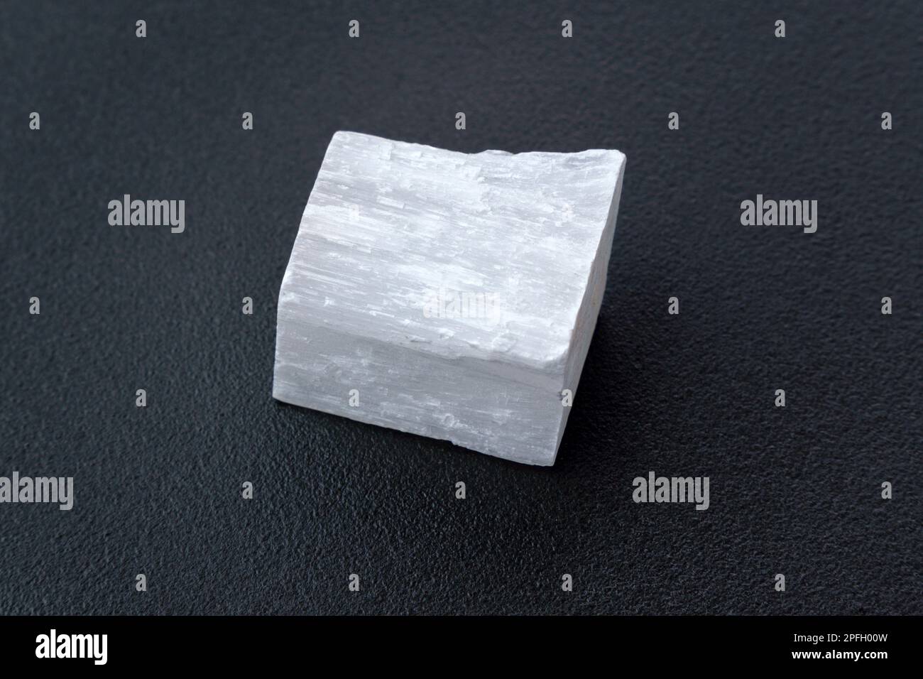 Selenite stone. Healing selenite chunk, morphological variation of ...