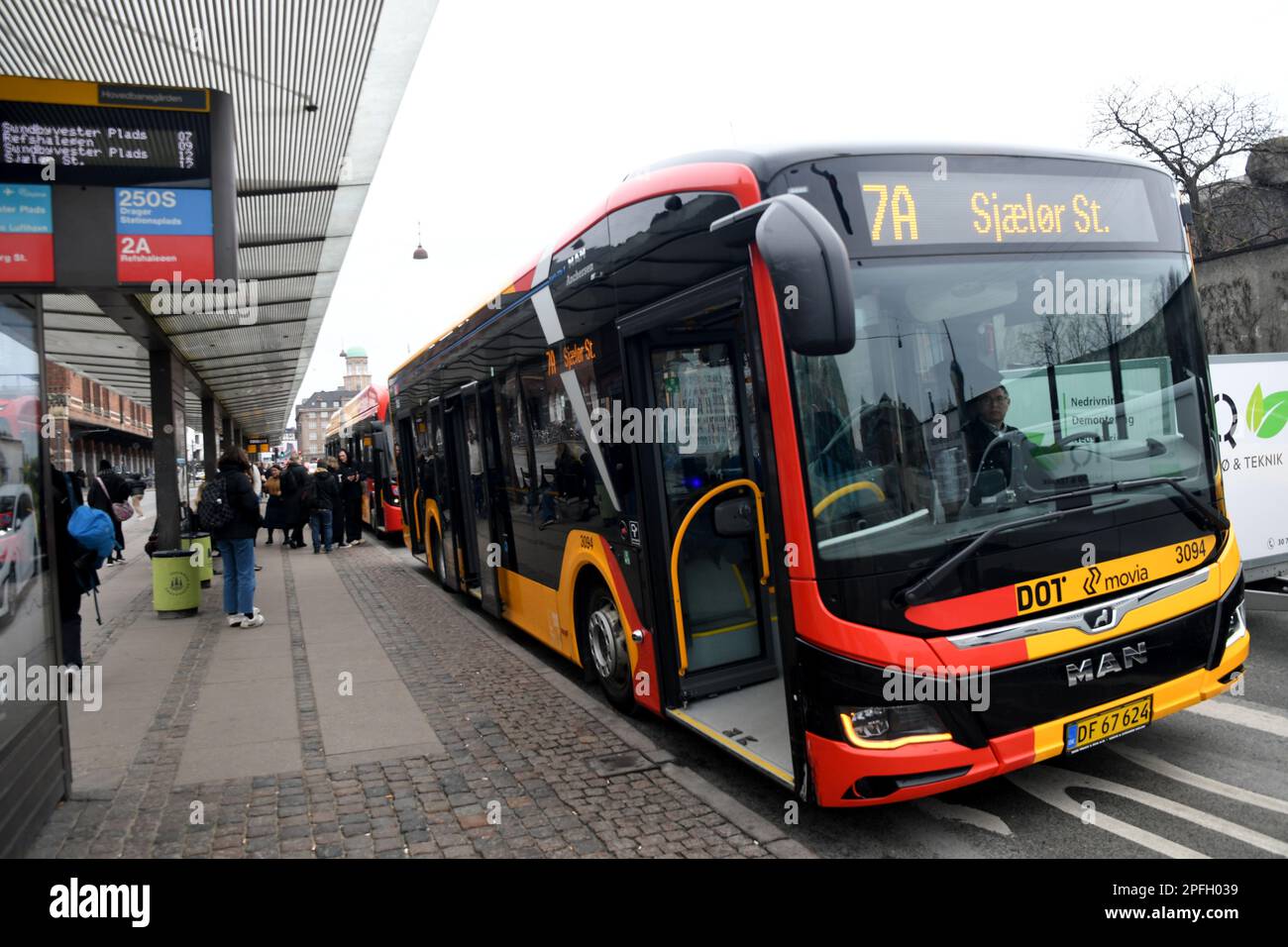 Kastrup/Copenhagen /Denmark/17 March 2023/Danish public bus metro and ...
