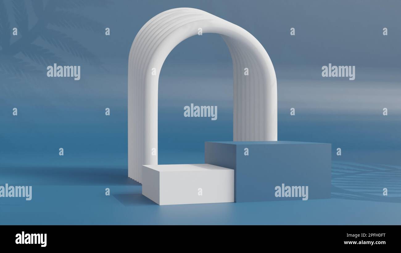 3d product display podium scene with the geometric platform. 3d ...