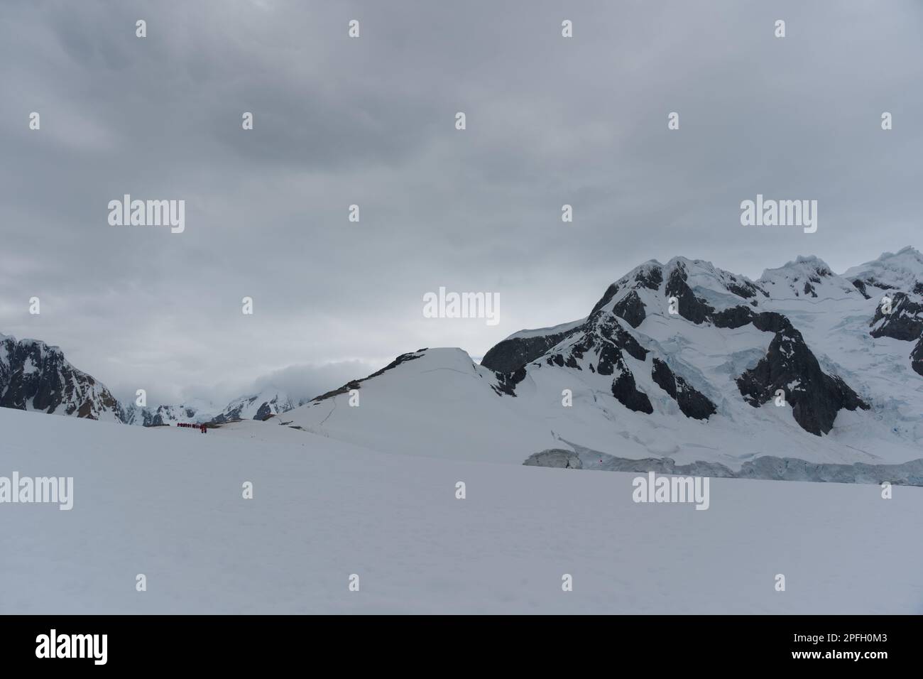 mountain peak on Booth Island - Antarctica Stock Photo - Alamy