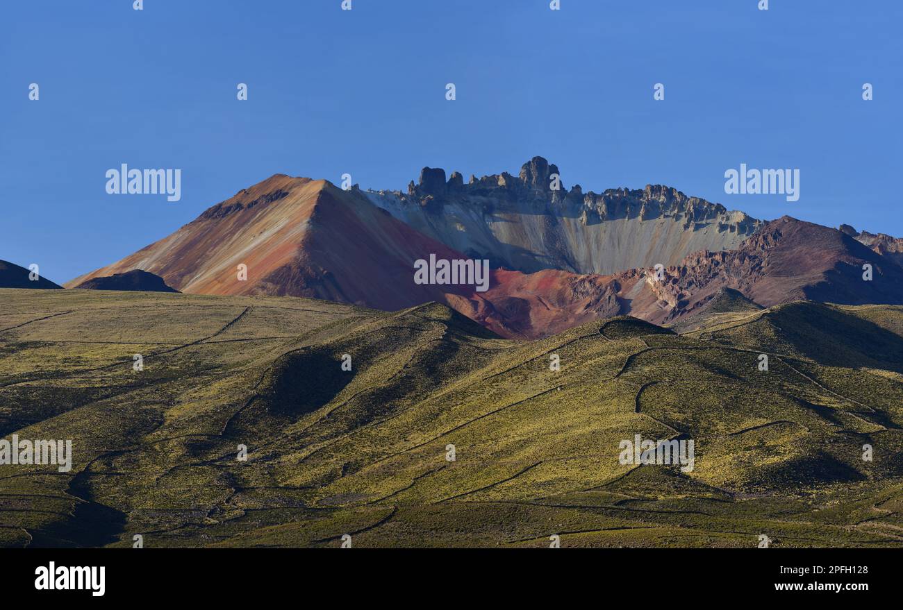 Tunupa Volcano. Coqueza, Uyuni, Bolivia Stock Photo - Alamy