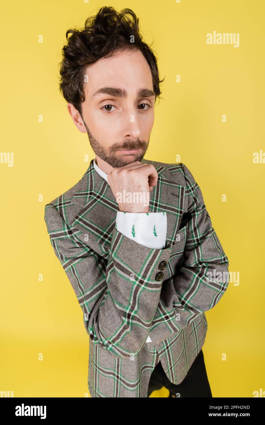 Wide angle shot model posing hi-res stock photography and images - Alamy