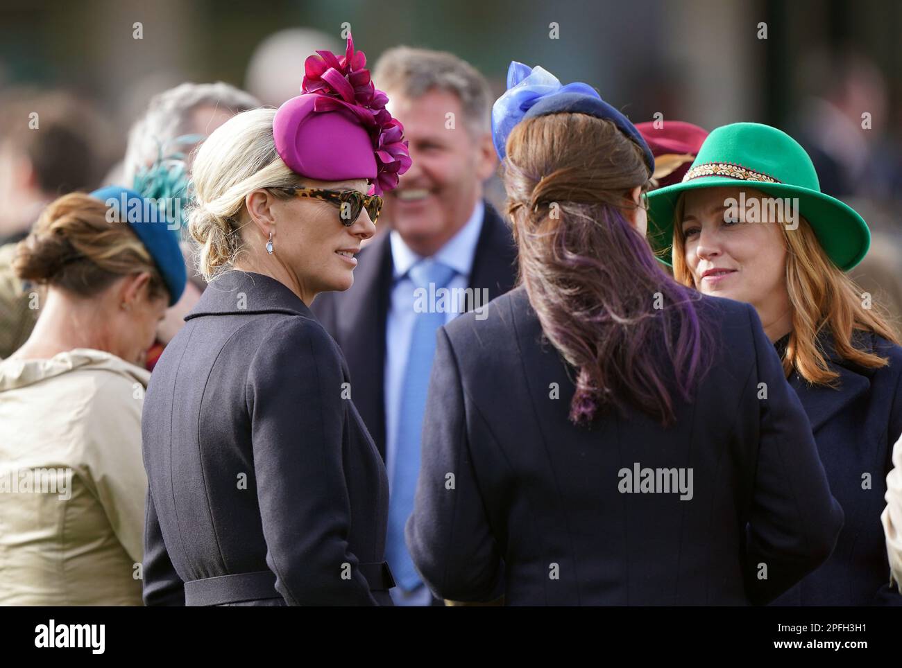 Zara Tindall and Sarah-Jane Mee (right) on day four of the Cheltenham ...