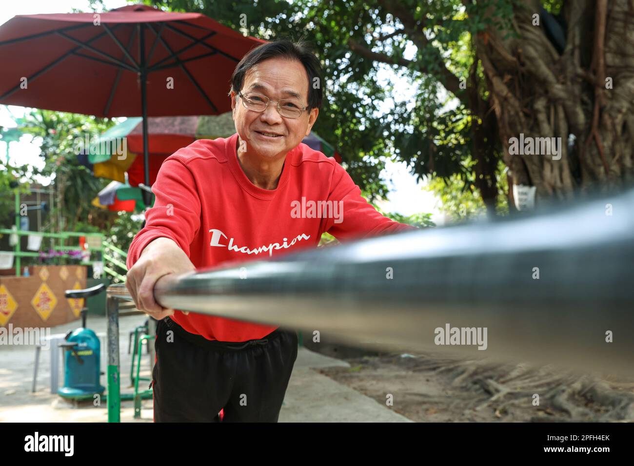 Interview with So Chi-keung; who recovers from SARS-CoV, at Bishop Hill, Shek Kip Mei. 19FEB23 ...