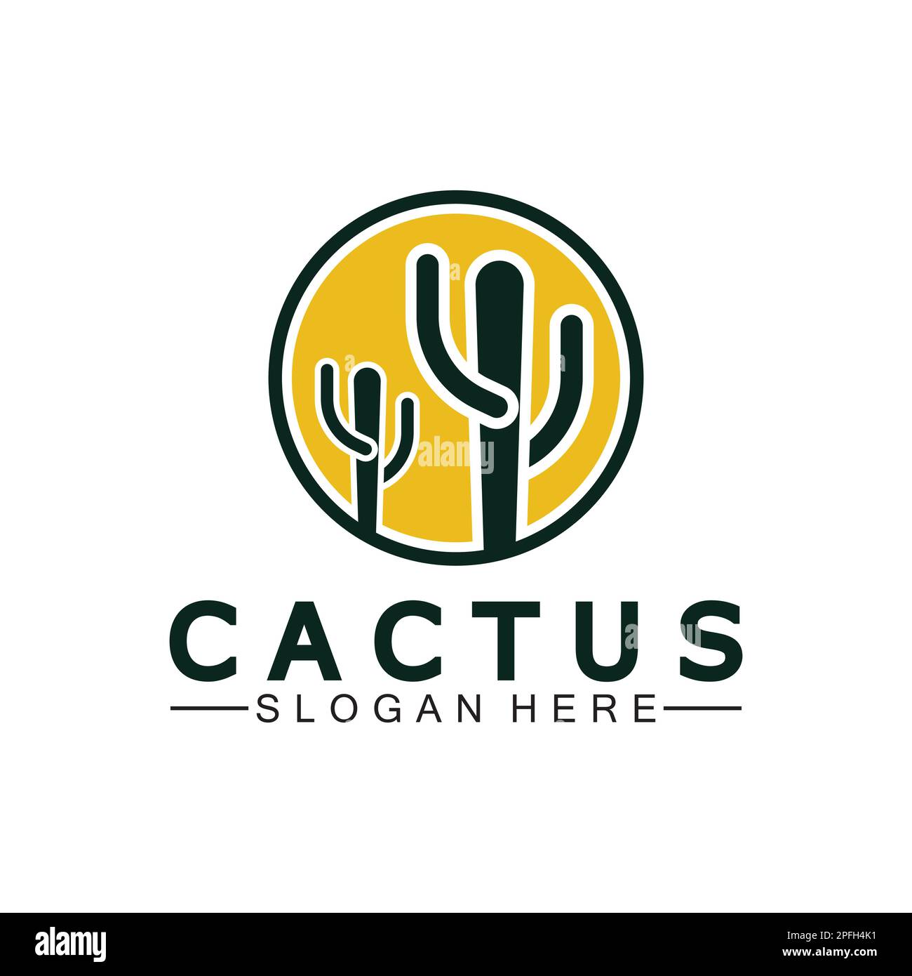 Cactus Logo Template Design Vector, Design Concept, Creative Symbol ...