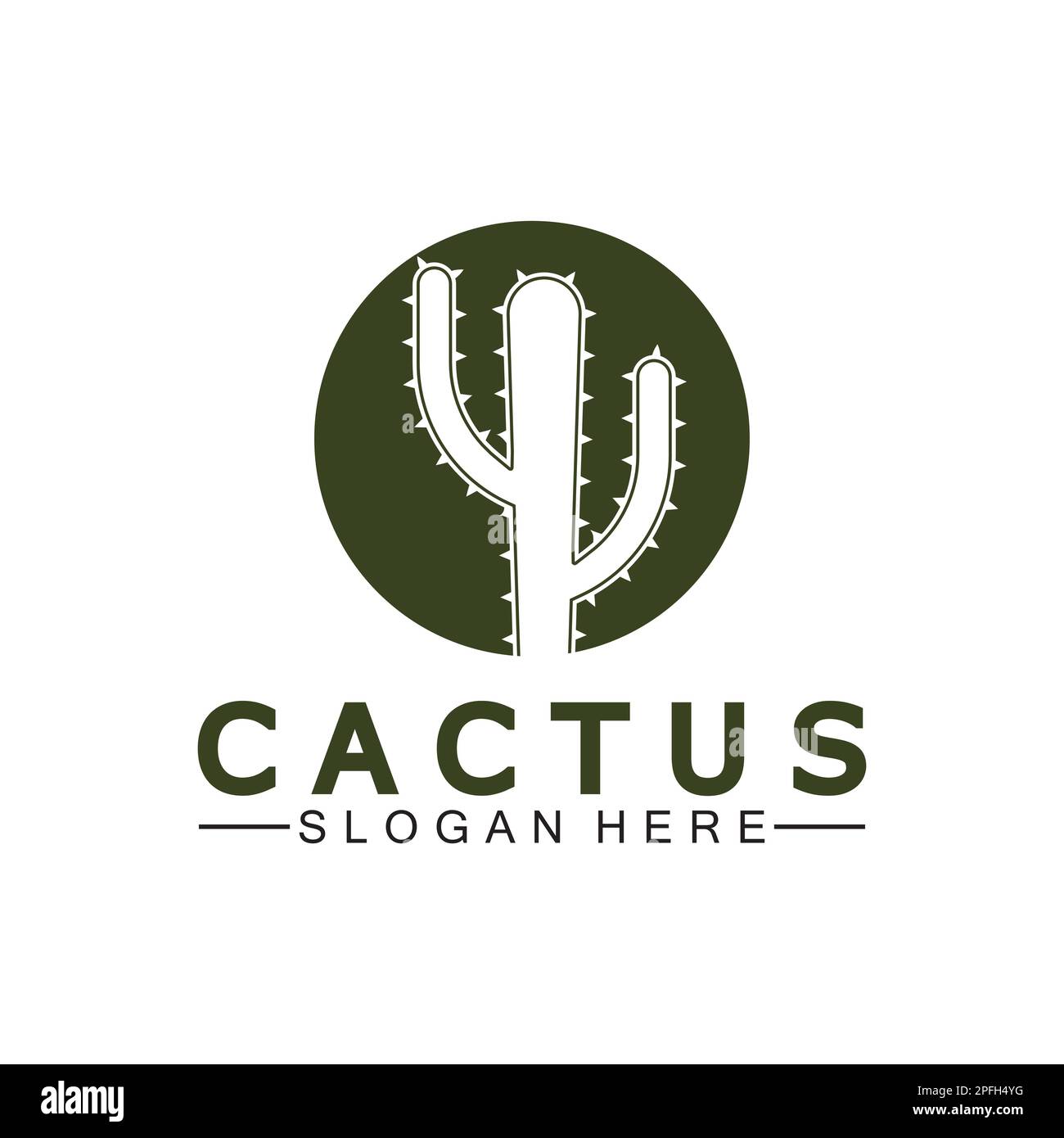 Cactus Logo Template Design Vector, Design Concept, Creative Symbol ...