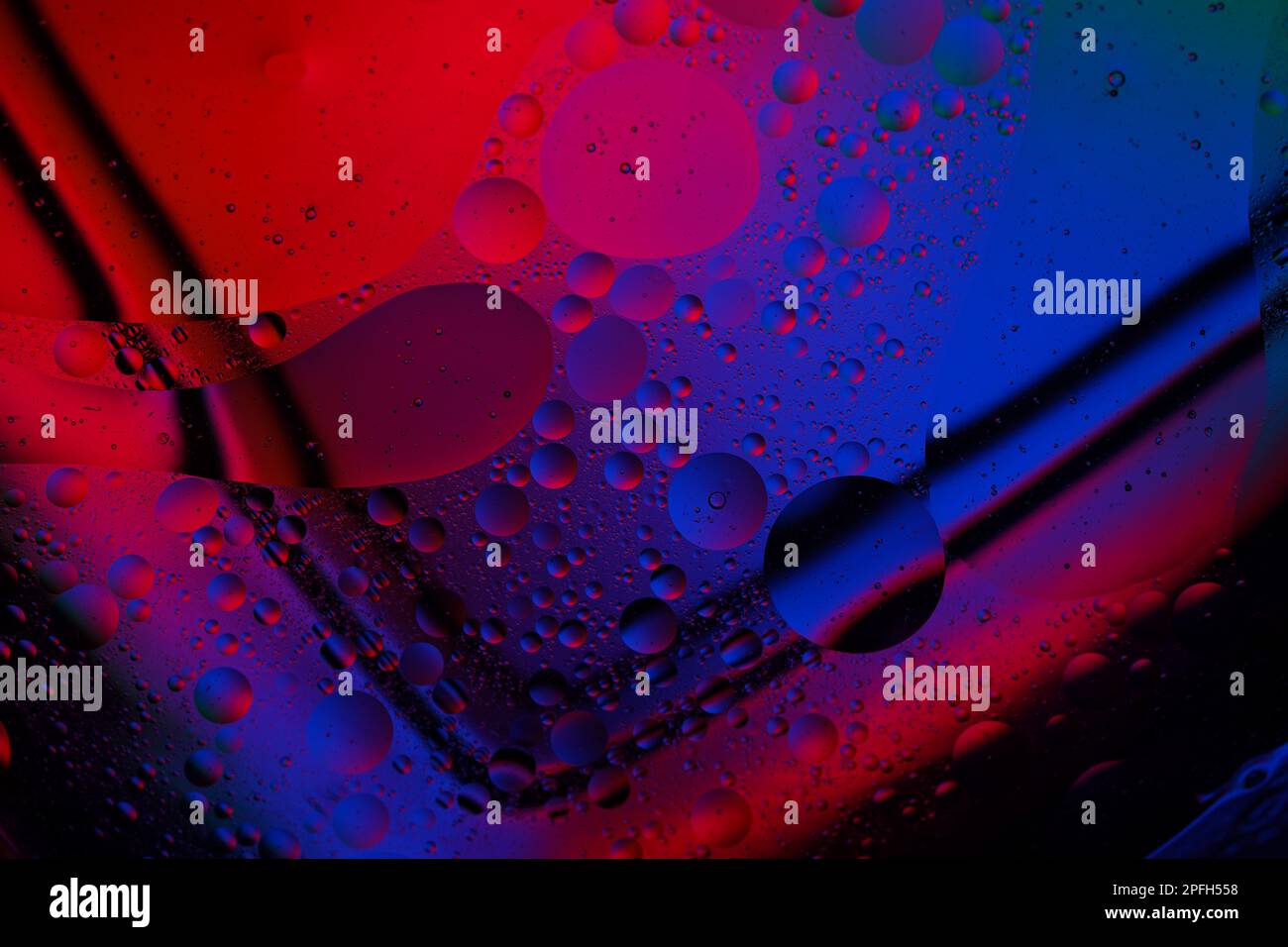 Oil in water, amazing colour water effect Stock Photo - Alamy