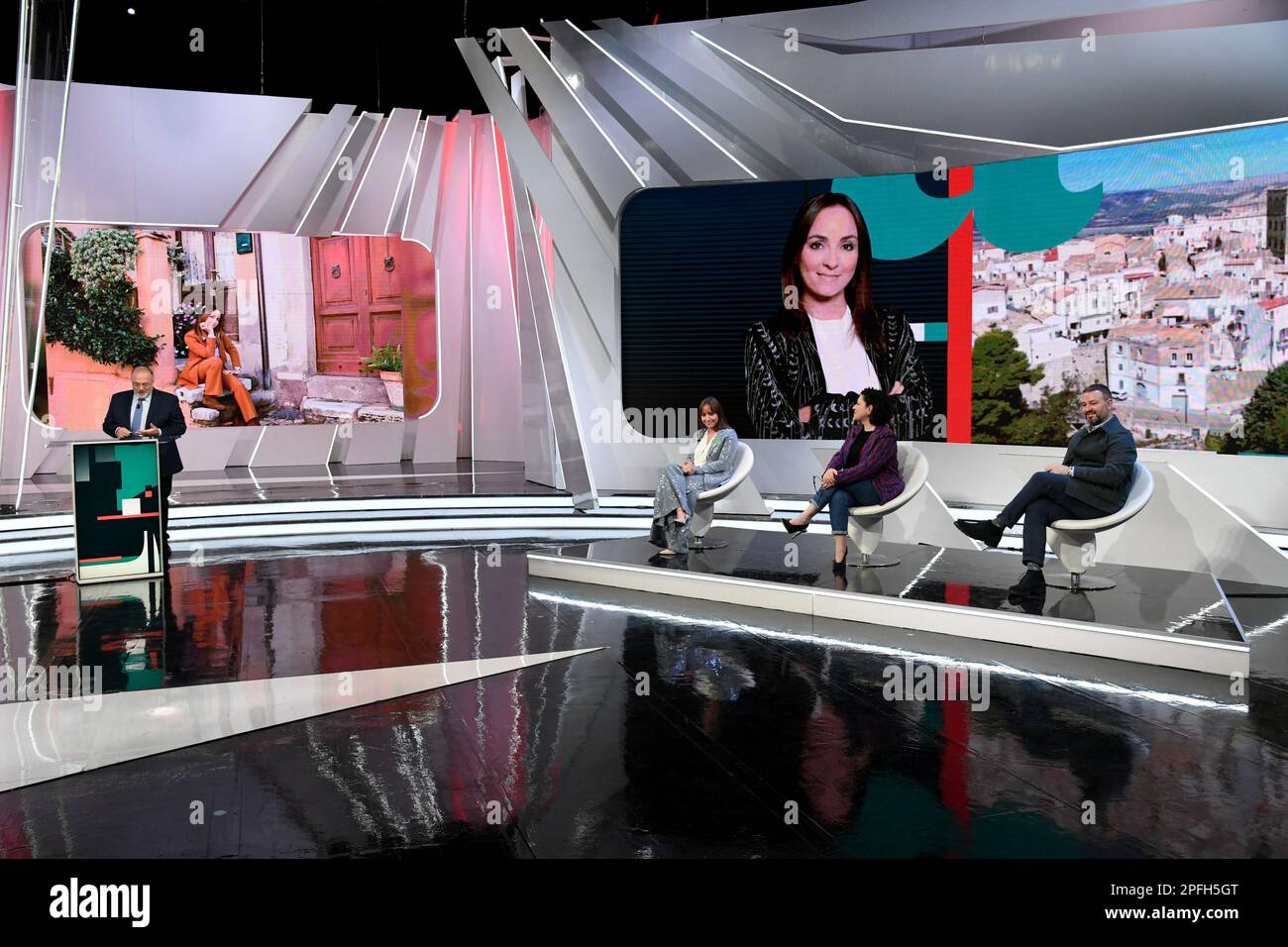 Milan, Italy. 17th Mar, 2023. Milan, TV show "TV Talk" - Massimo ...