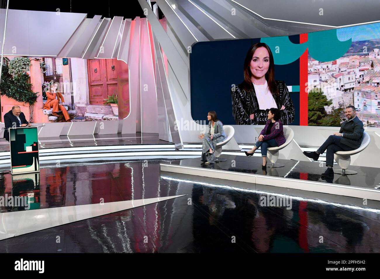 Milan, Italy. 17th Mar, 2023. Milan, TV show "TV Talk" - Massimo ...