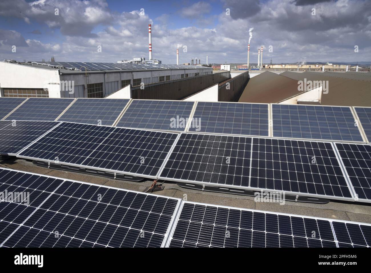 Rooftop solar power plant at PSP machinery (Prerovske strojirny ...