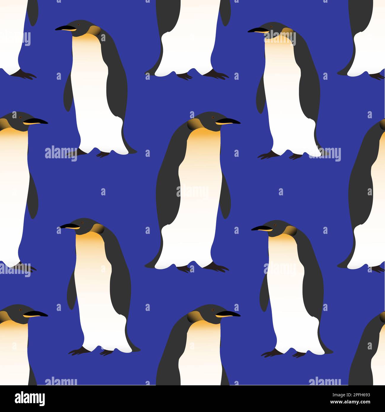 Group of king penguins Stock Vector Images - Alamy