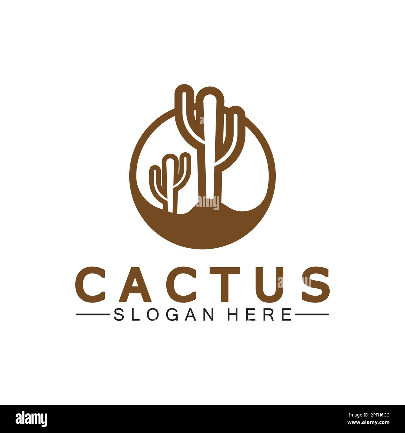 Cactus Logo Template Design Vector, Design Concept, Creative Symbol ...