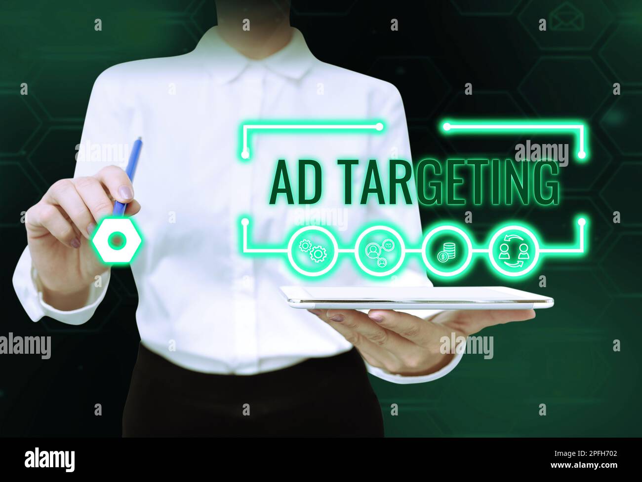 Inspiration showing sign Ad Targeting. Business showcase target the ...