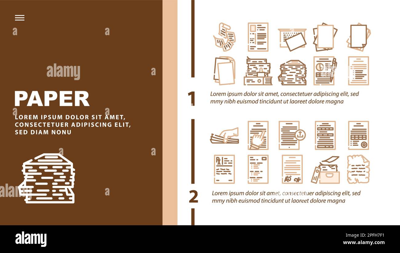 paper white torn empty landing header vector Stock Vector Image & Art ...