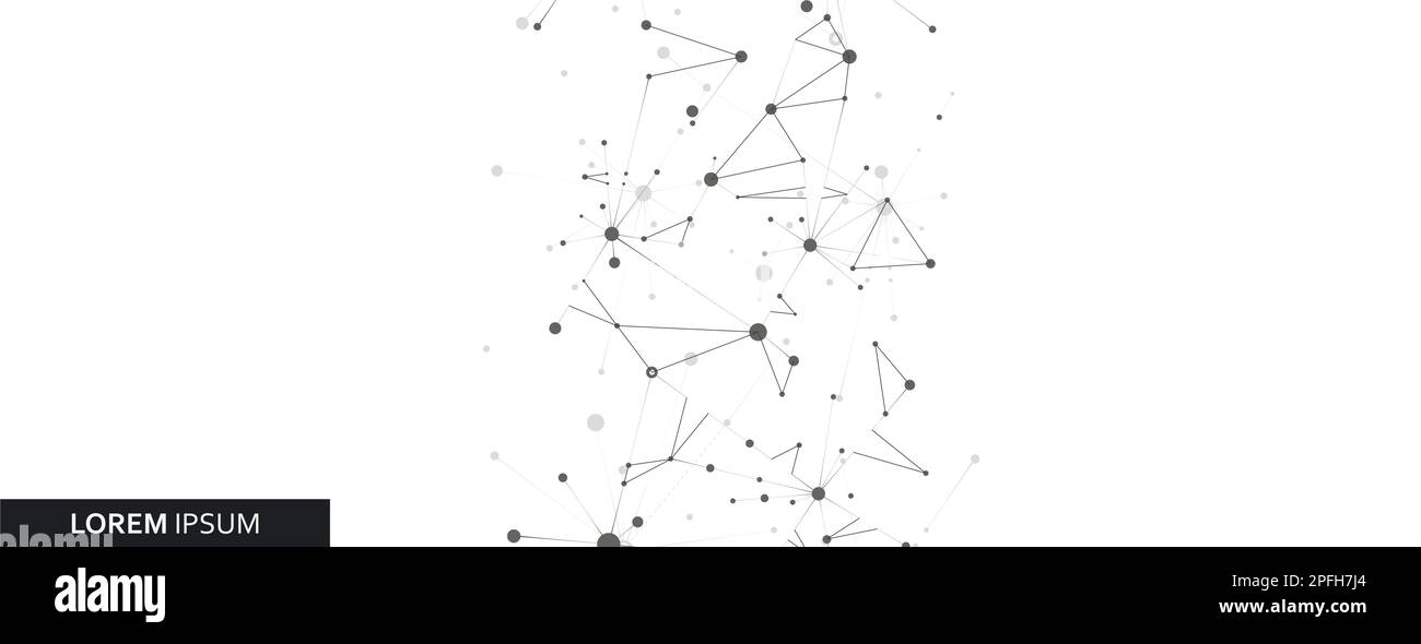 Vector Connect Lines And Dots Banner Template For Technology Project Stock Vector Image And Art