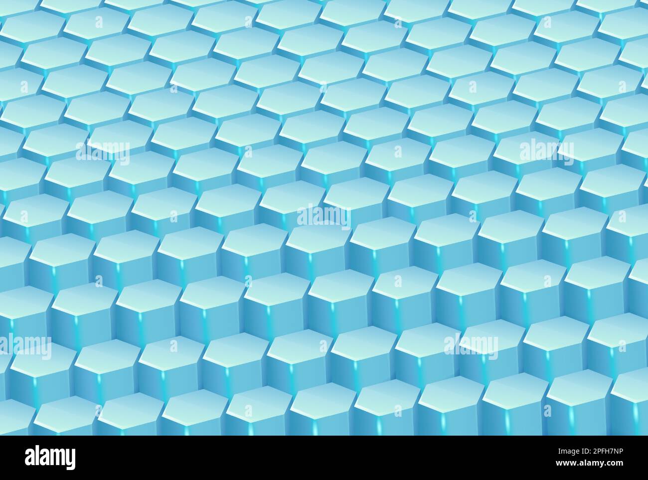 Blue hexagon pattern background texture, 3d vector Stock Vector Image ...