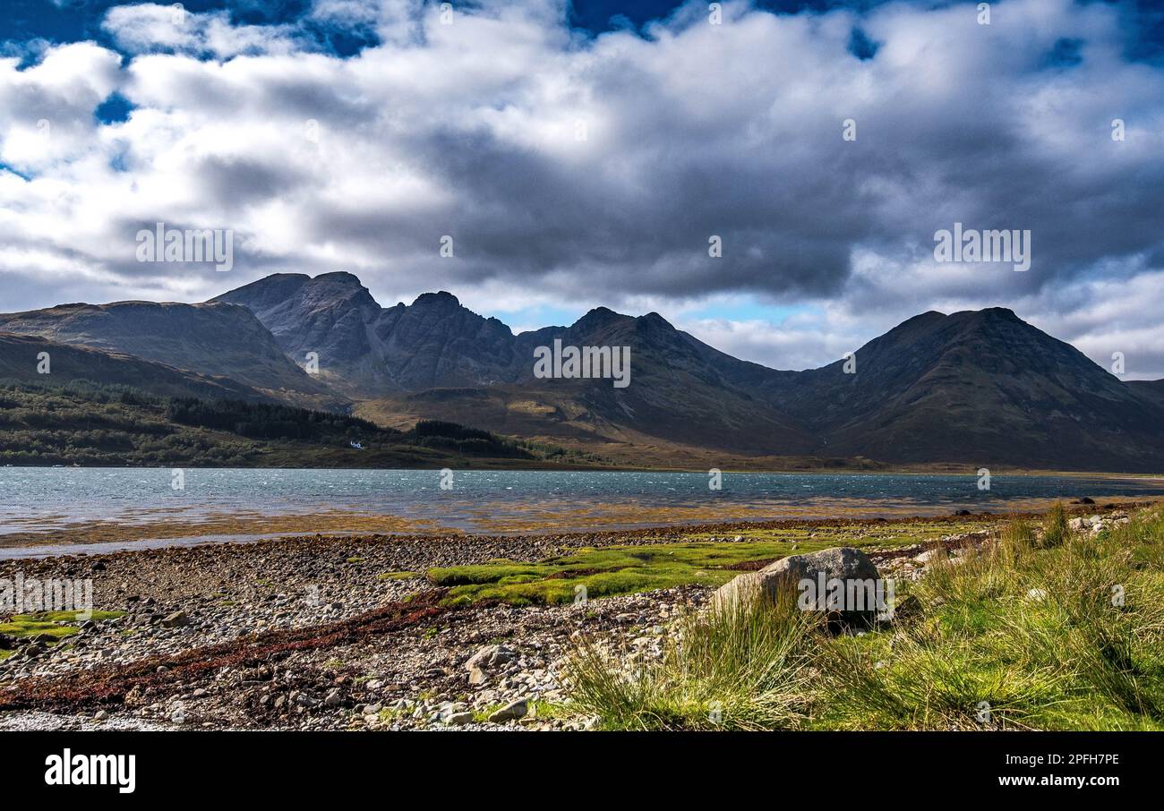 Blaven from Loch Slapin Skye Stock Photo - Alamy