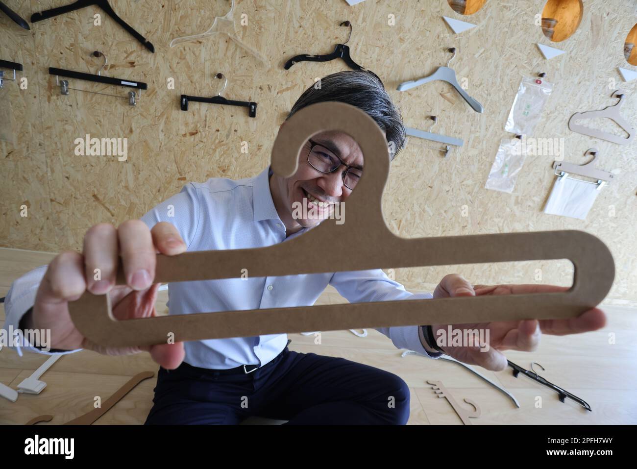 Paul Tai, regional director - Far East of Mainetti, the world's largest cloth hanger supplier to ...