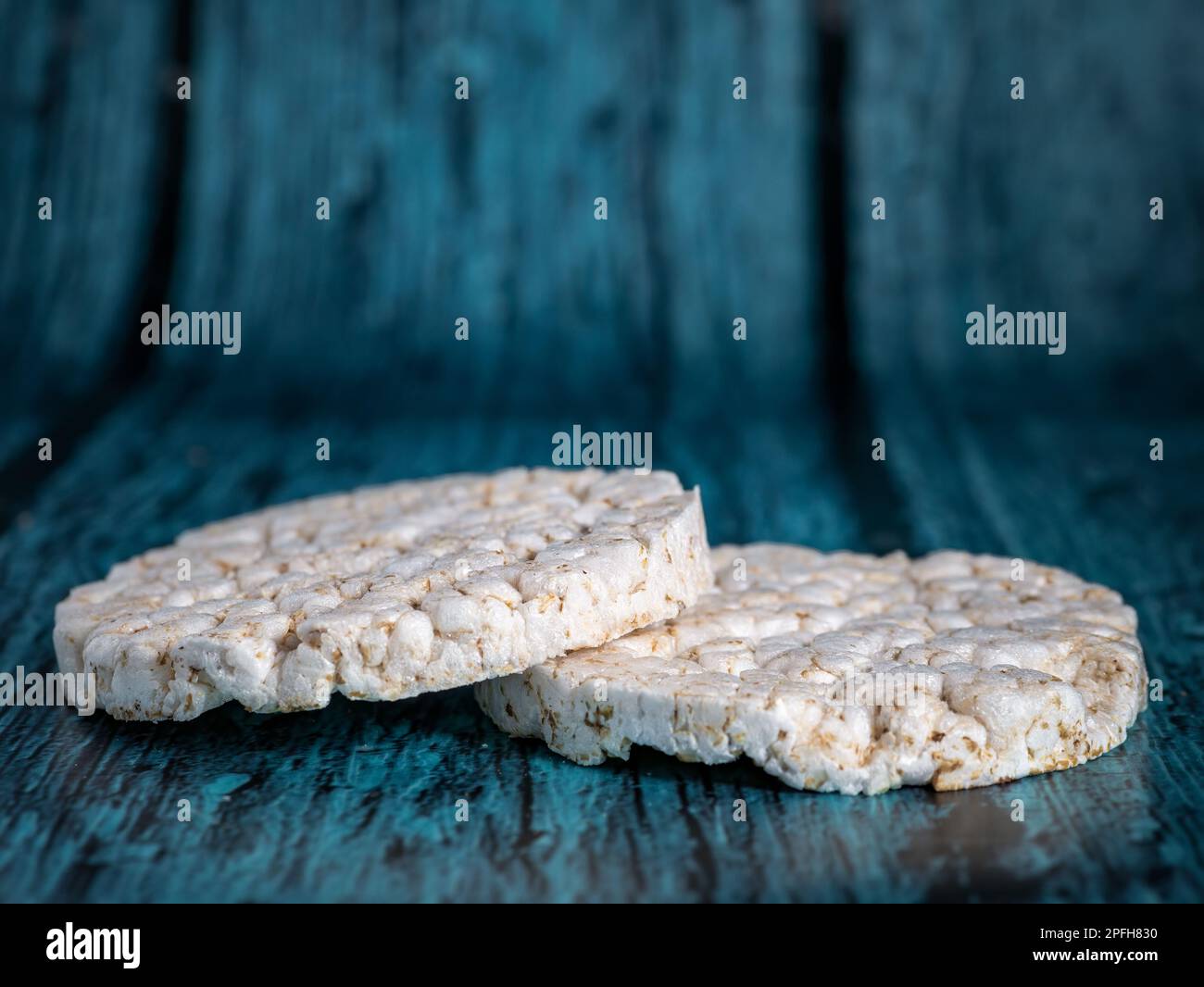 Round puffed crispy rice cakes. Low calorie food for diet Stock Photo ...