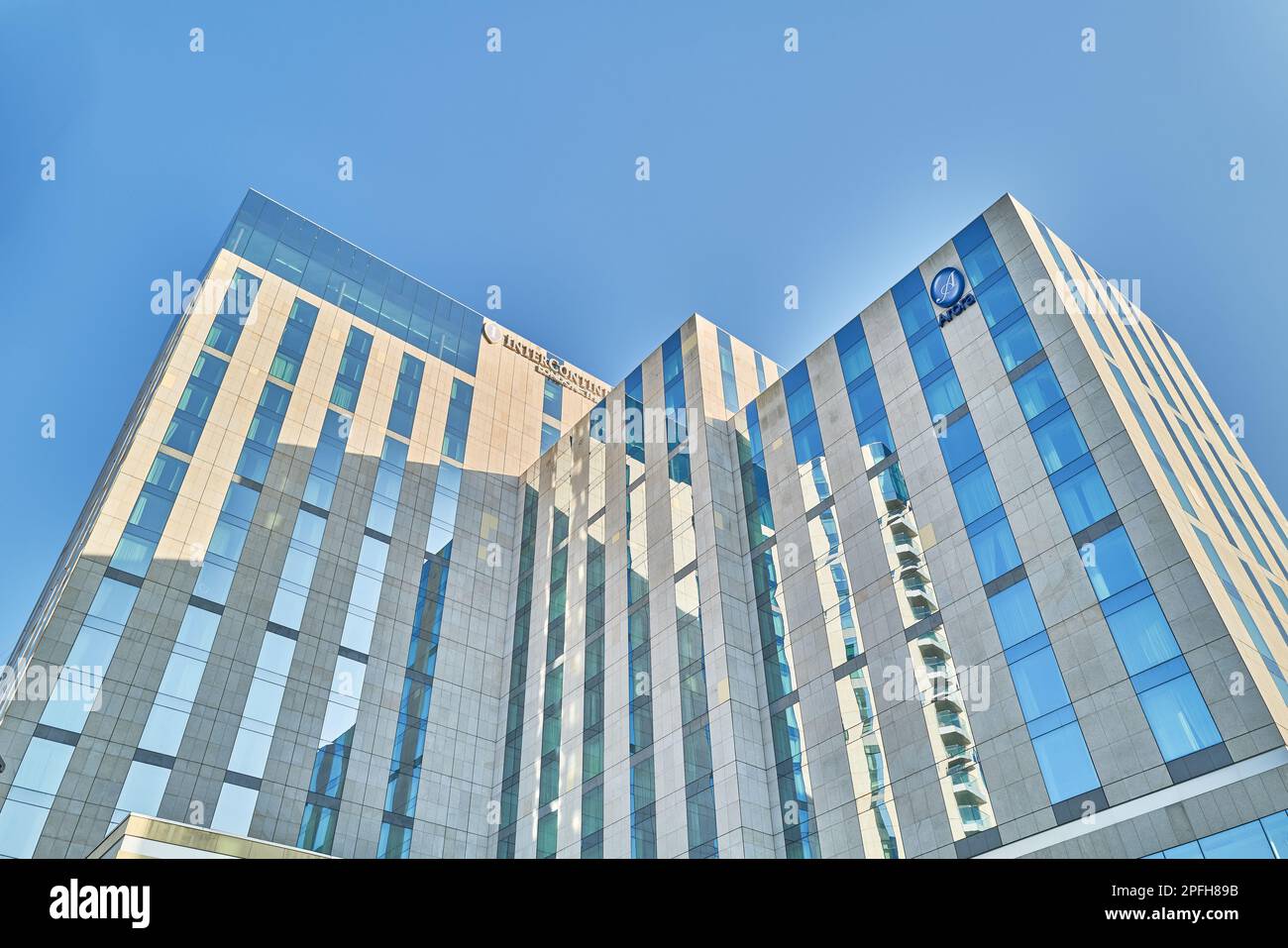 Intercontinental hotel, next to the O2, Greenwich, London, England ...